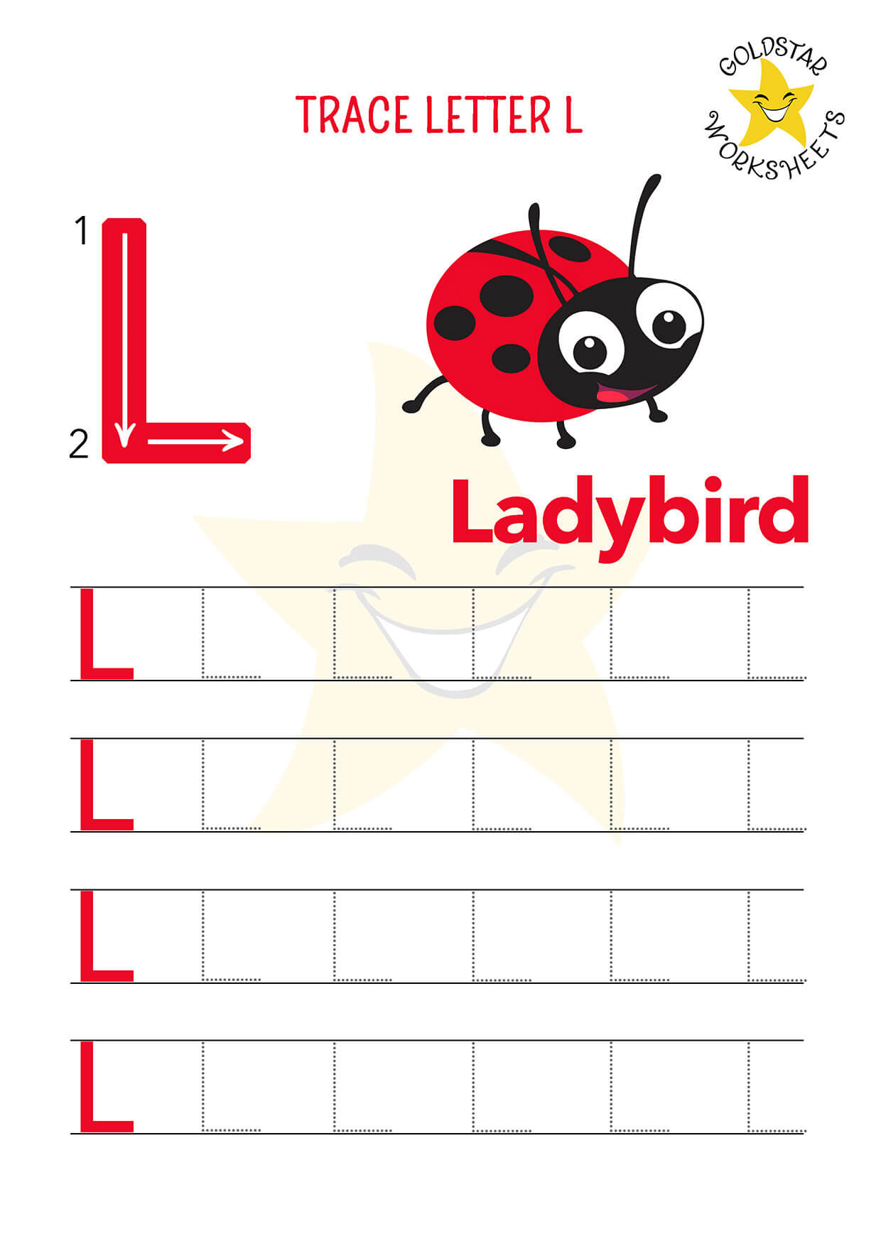 Free Letter L Tracing Worksheets – Ladybird, Lion & Leopard Designs!