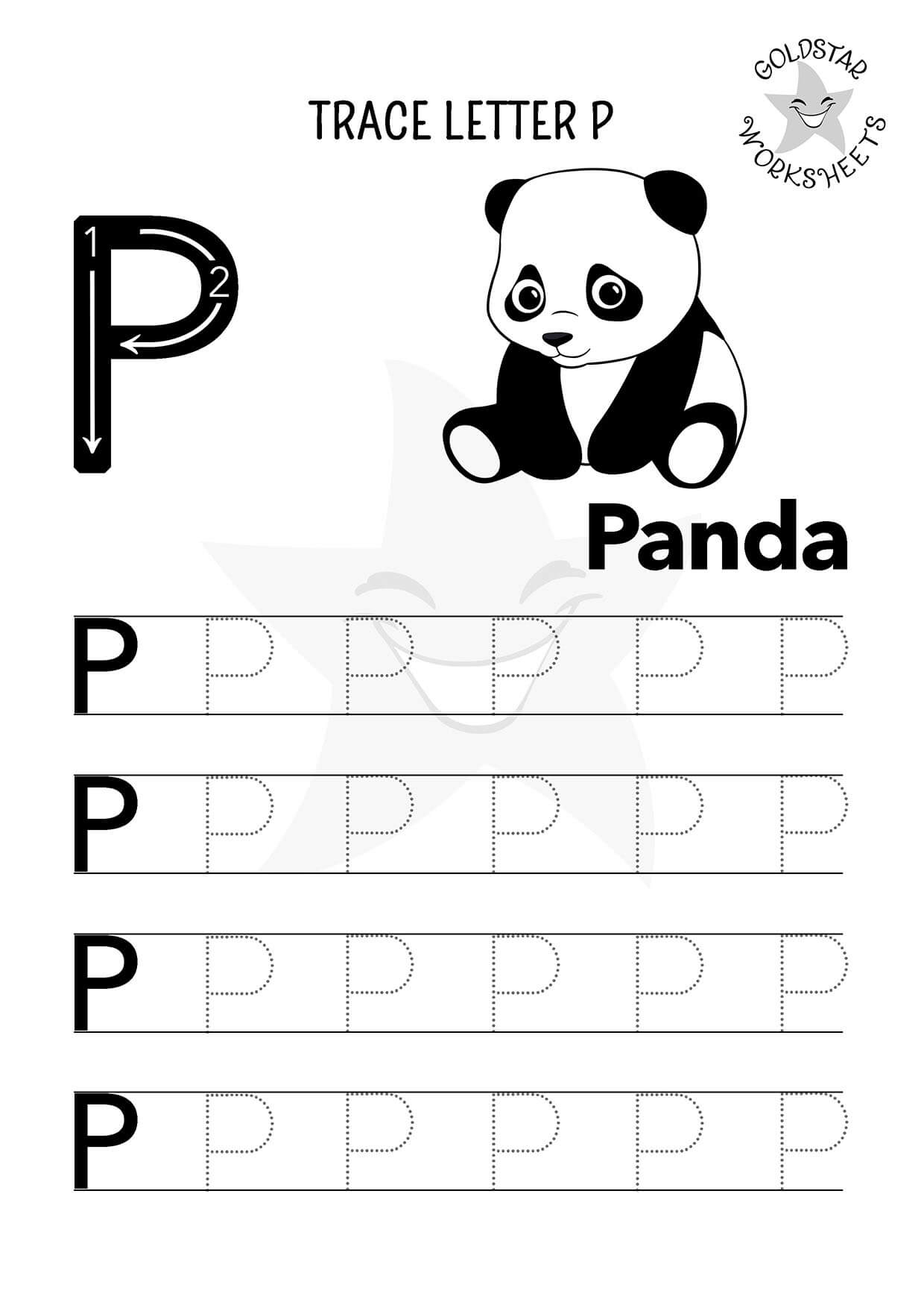 Free Letter P Tracing Worksheets – Panda, Pig & Penguin Fun!