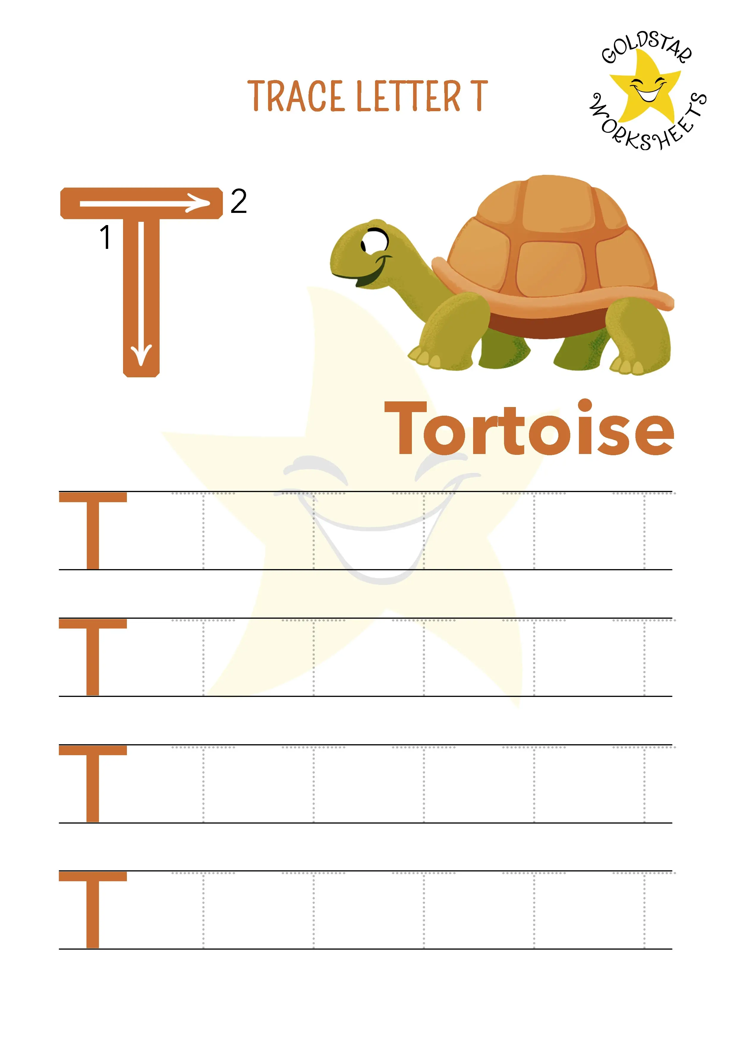 Free Letter T Tracing Worksheets – Terrific Tigers, Toucans & Turtles!