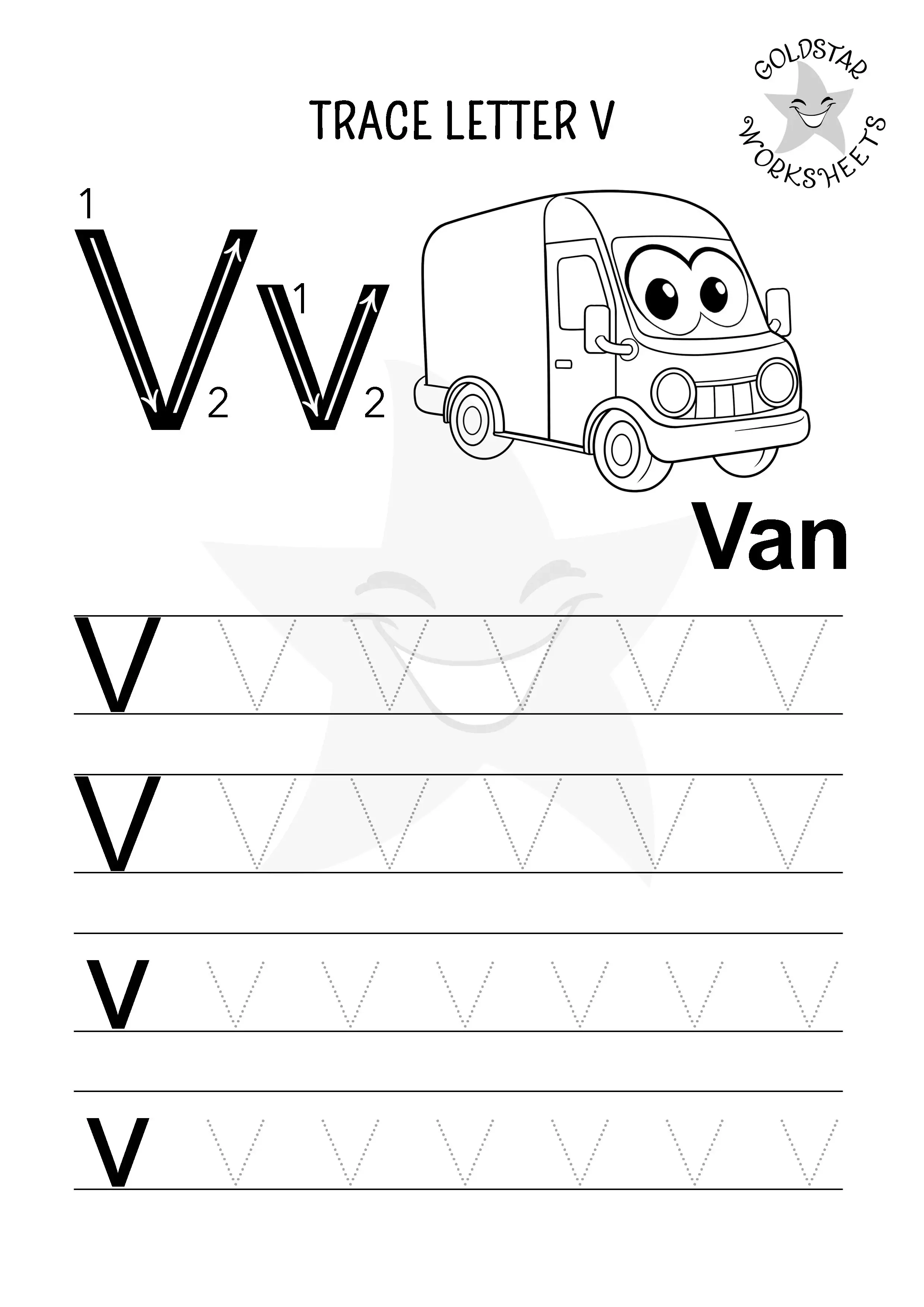 Free Letter V Tracing Worksheets – Vampire, Vulture & Volcano Fun!