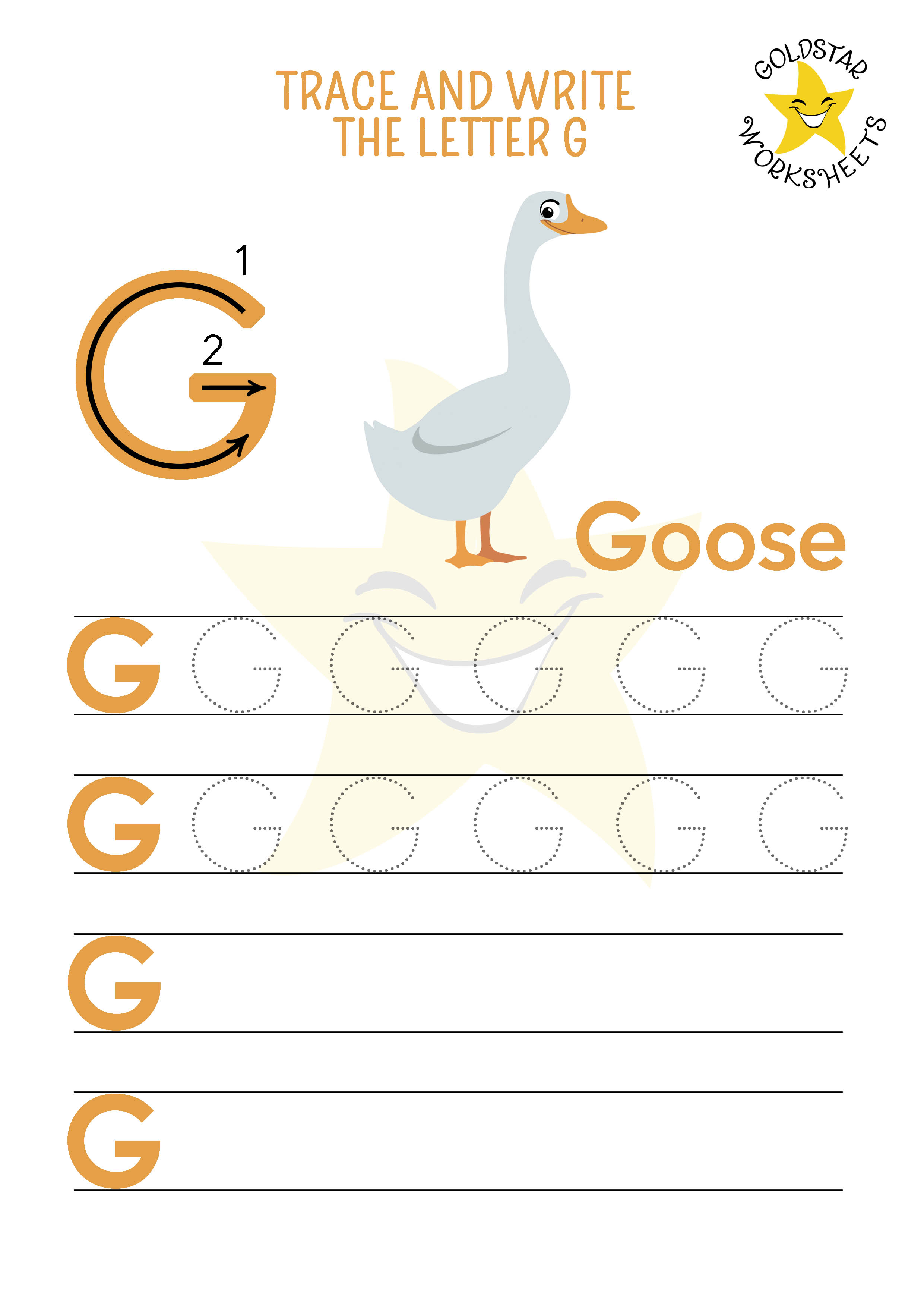 Tracing Letter G Worksheets For Pre - Infoupdate.org