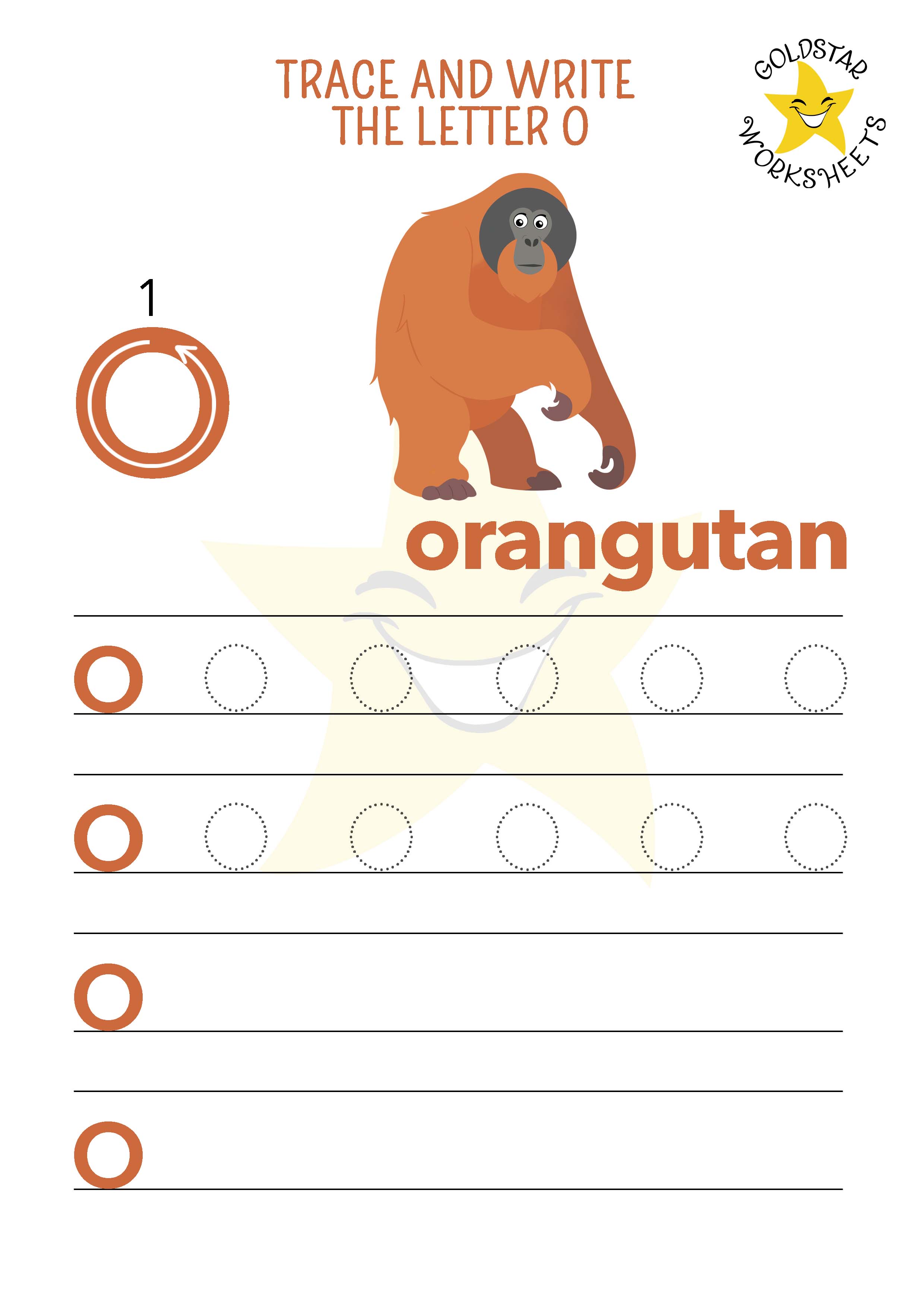 Free Letter O Tracing Worksheets – Octopus, Owl & Orangutan Fun!
