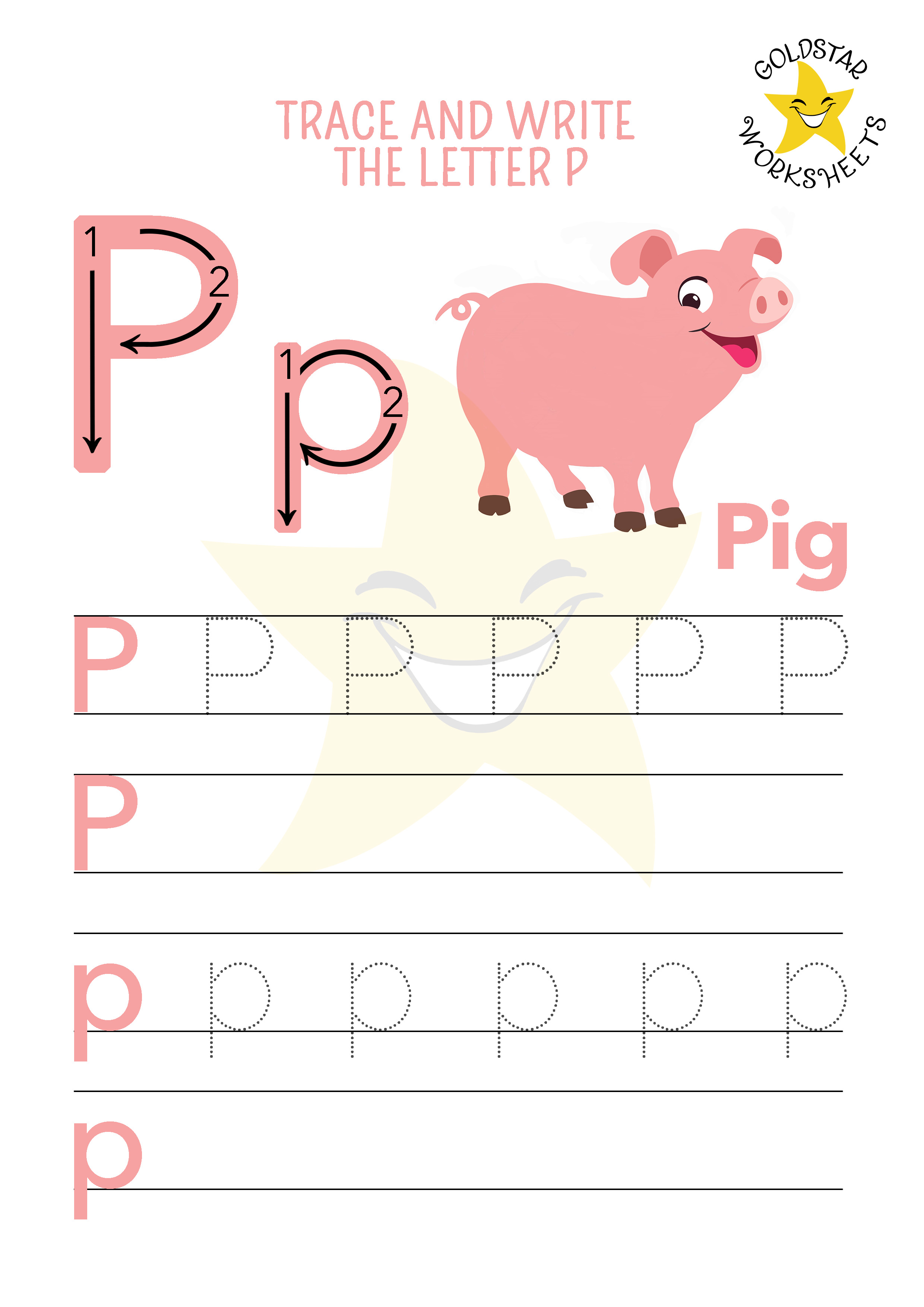 Free Letter P Tracing Worksheets – Panda, Pig & Penguin Fun!