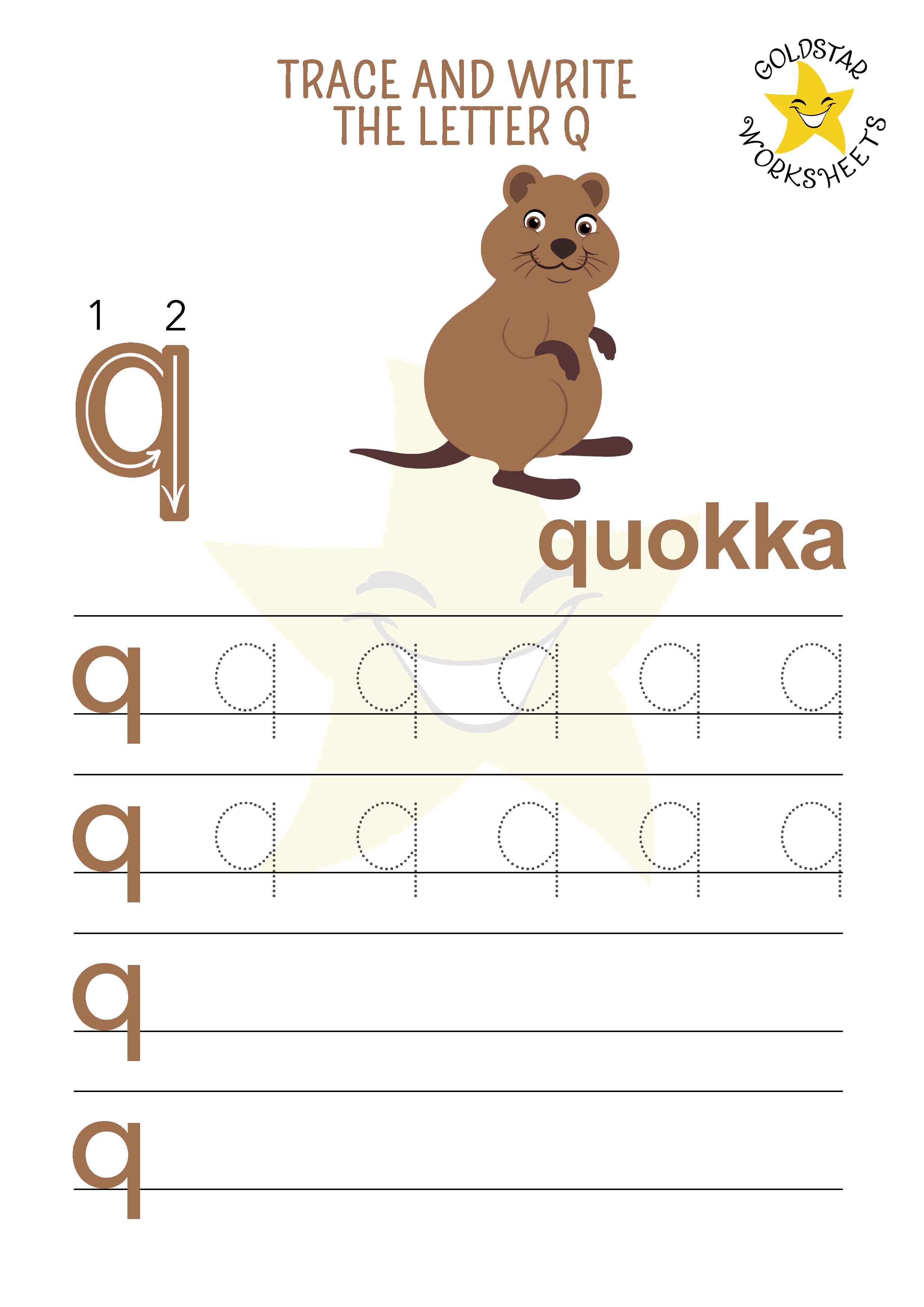 Free Letter Q Tracing Worksheets – Queen, Quail & Quokka Fun for Kids!