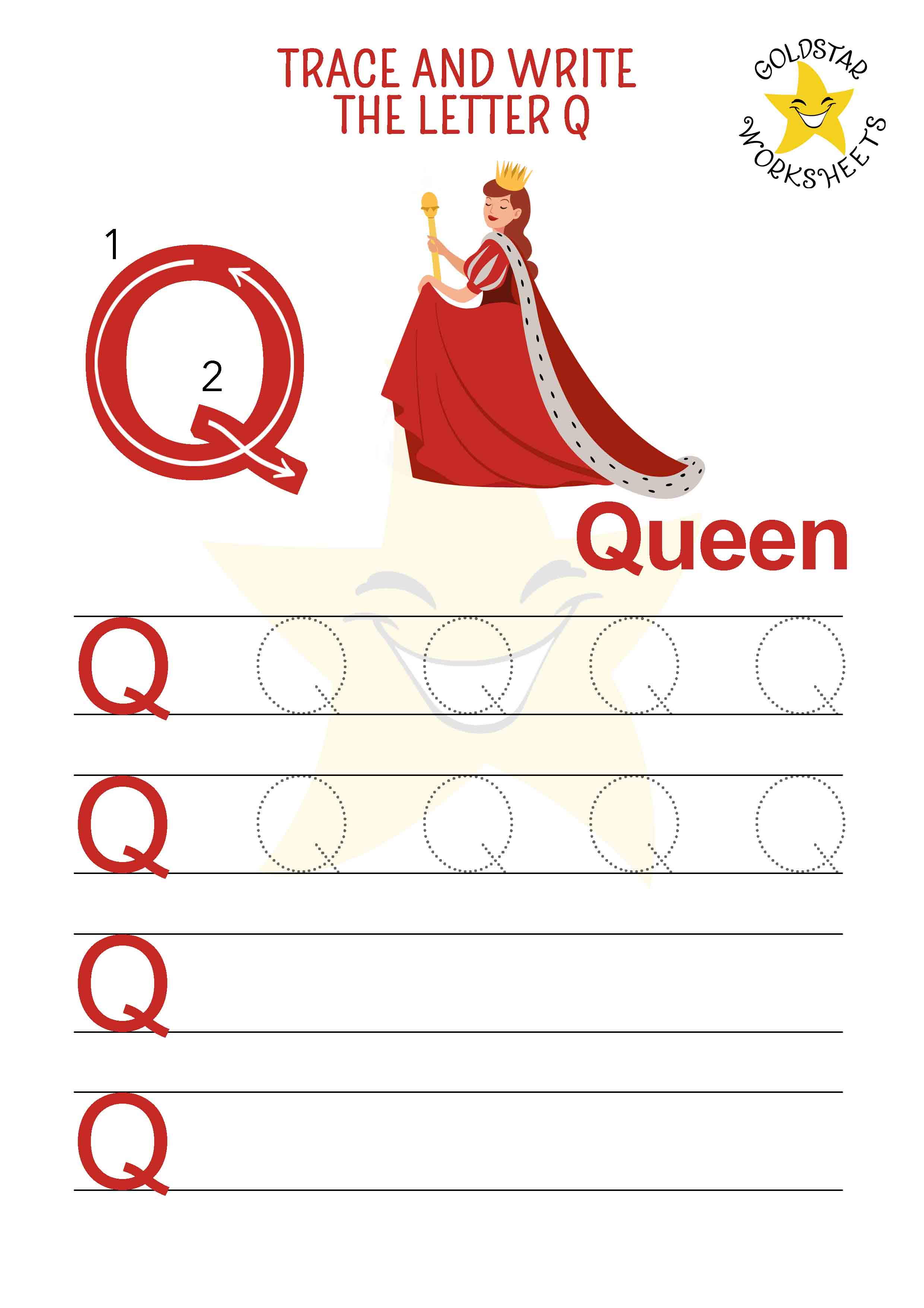 Letter Q Tracing Worksheets Preschool Q Is For Quill Worksheet