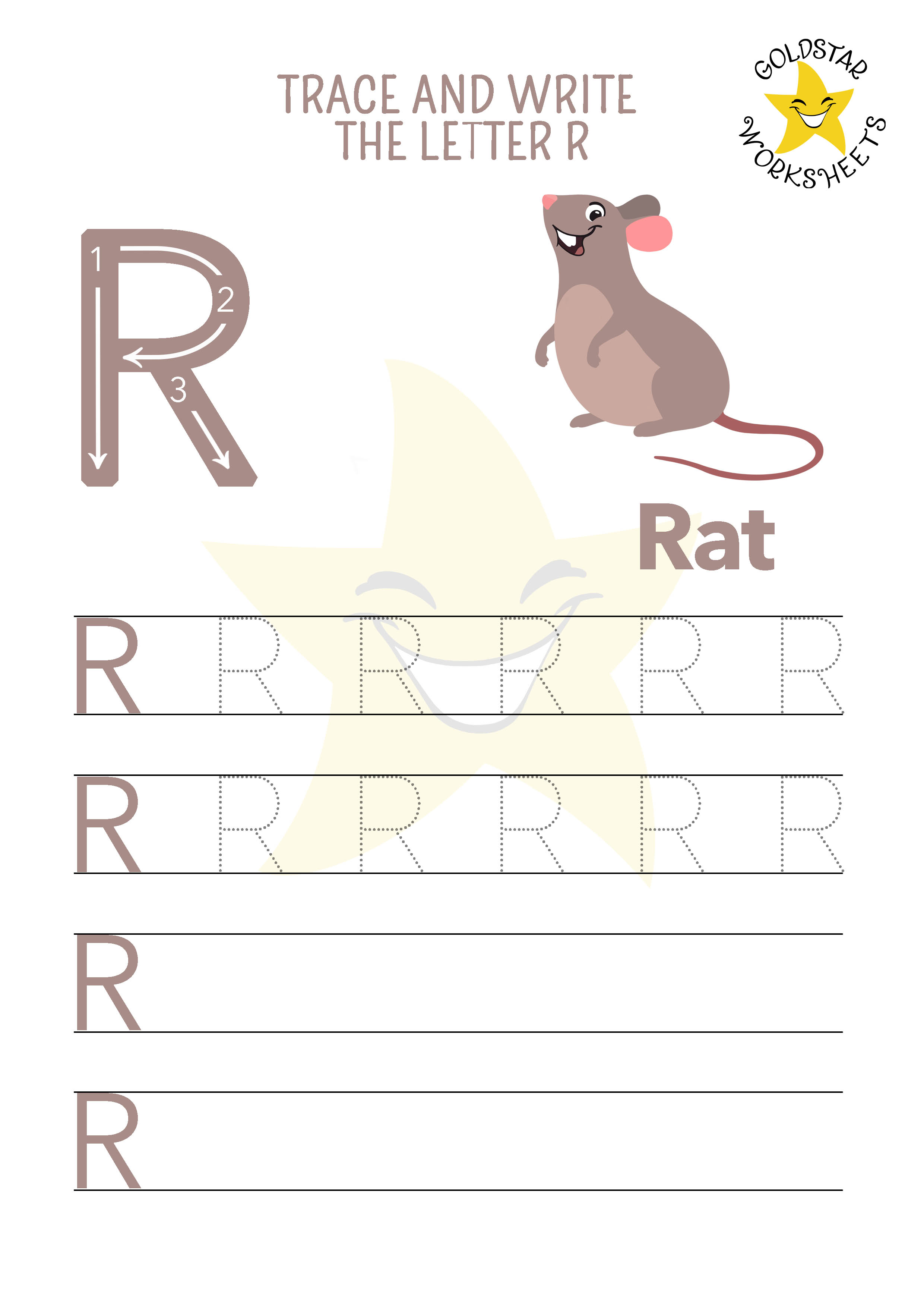 Free Printable Letter R Coloring Pages For Preers Printable ...