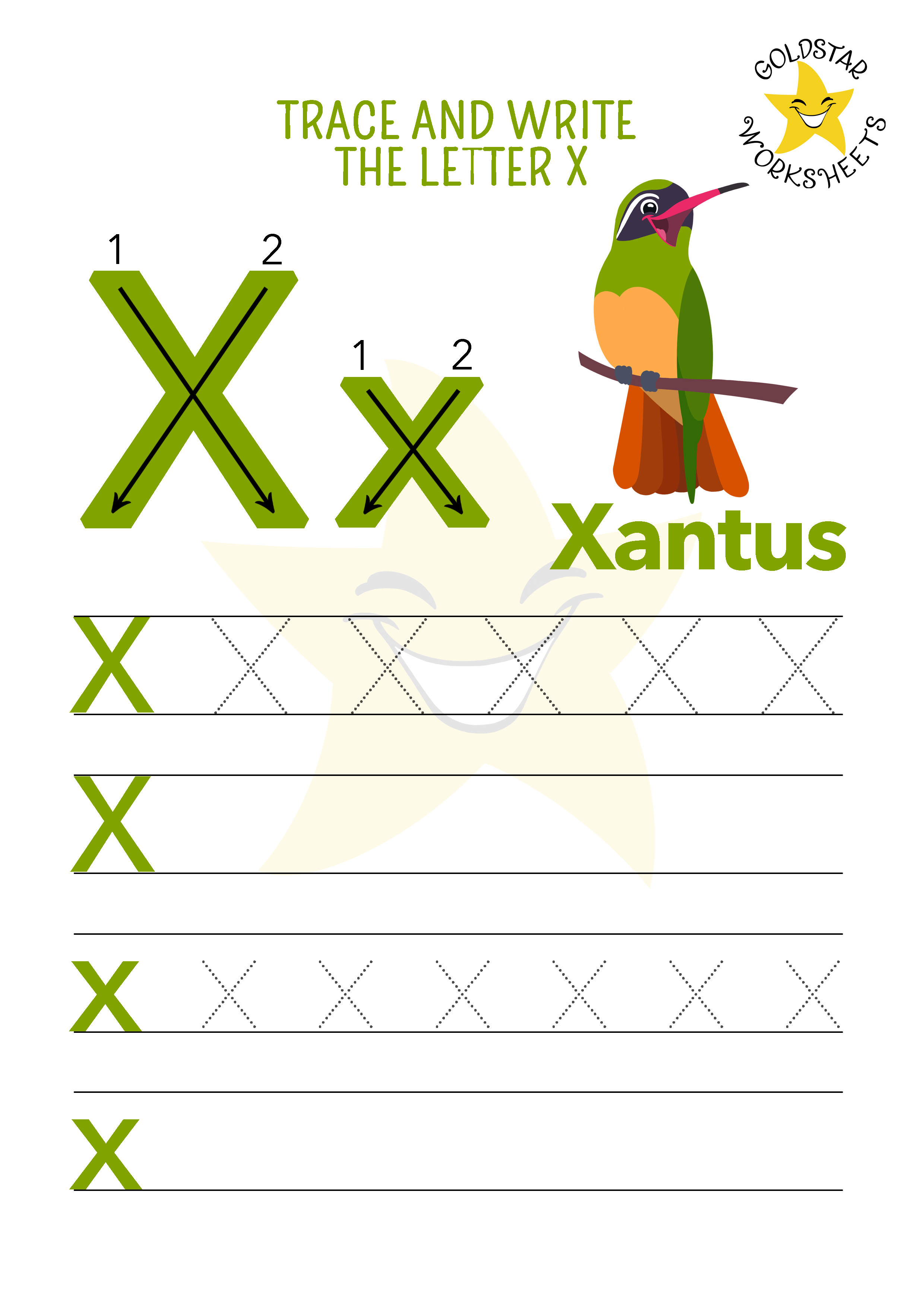 Letter X Kindergarten Worksheets FREE Printable Letter X Worksheets