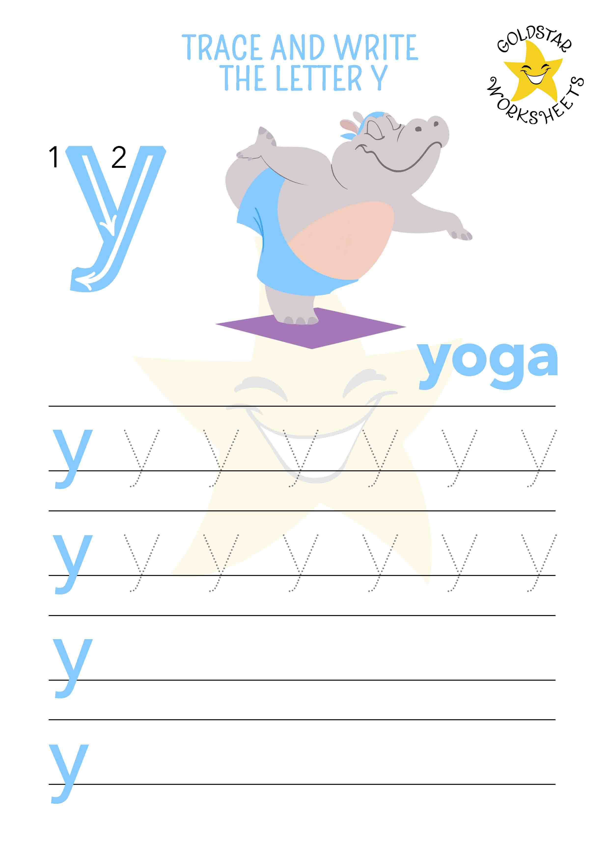 Free Letter Y Tracing Worksheets – Yaks Make Preschool Learning Fun!