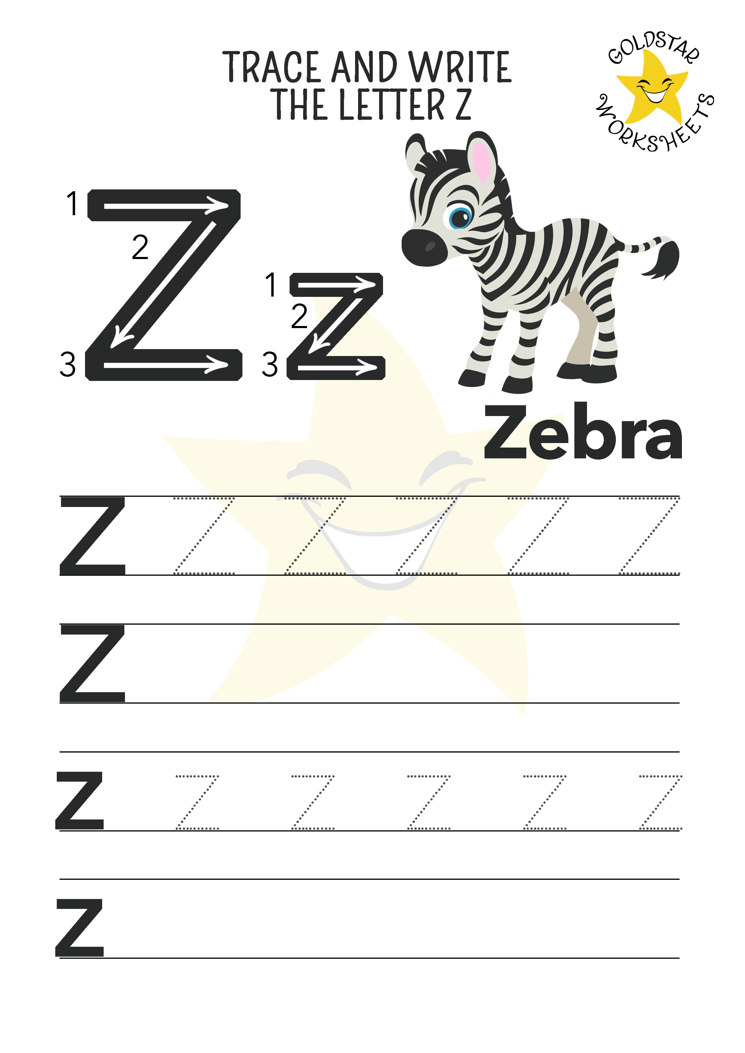 Letter Z Worksheets For Kindergarten FREE Letter Z Worksheets For